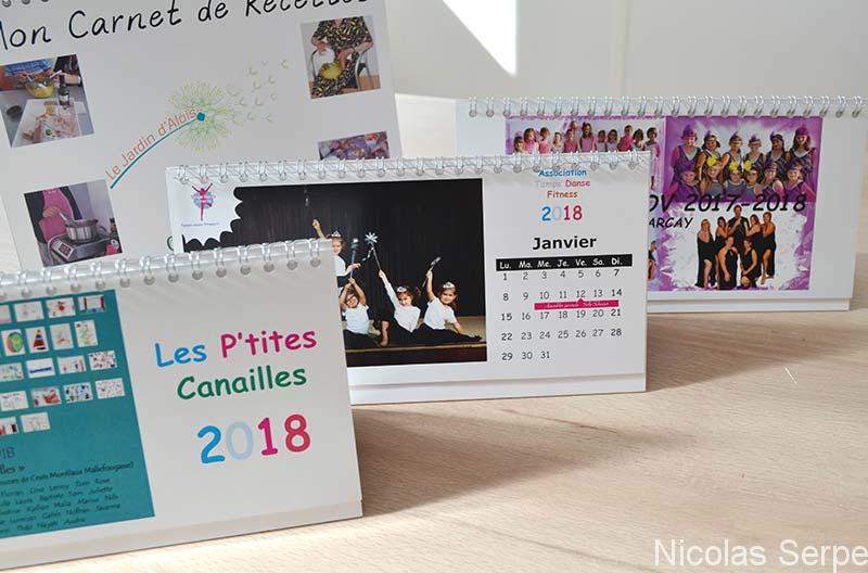 Calendrier pour association : impression en ligne | Nicolas Serpe